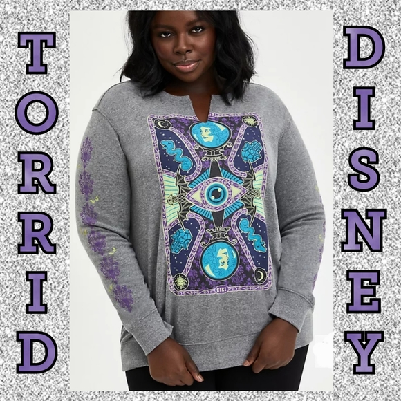 torrid | Tops | Torrid Disney Haunted Mansion Tarot Card Sweatshirt Nwt ...